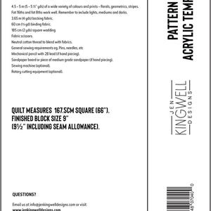 Halo Pattern and Acrylic Templates by Jen Kingwell - Etsy