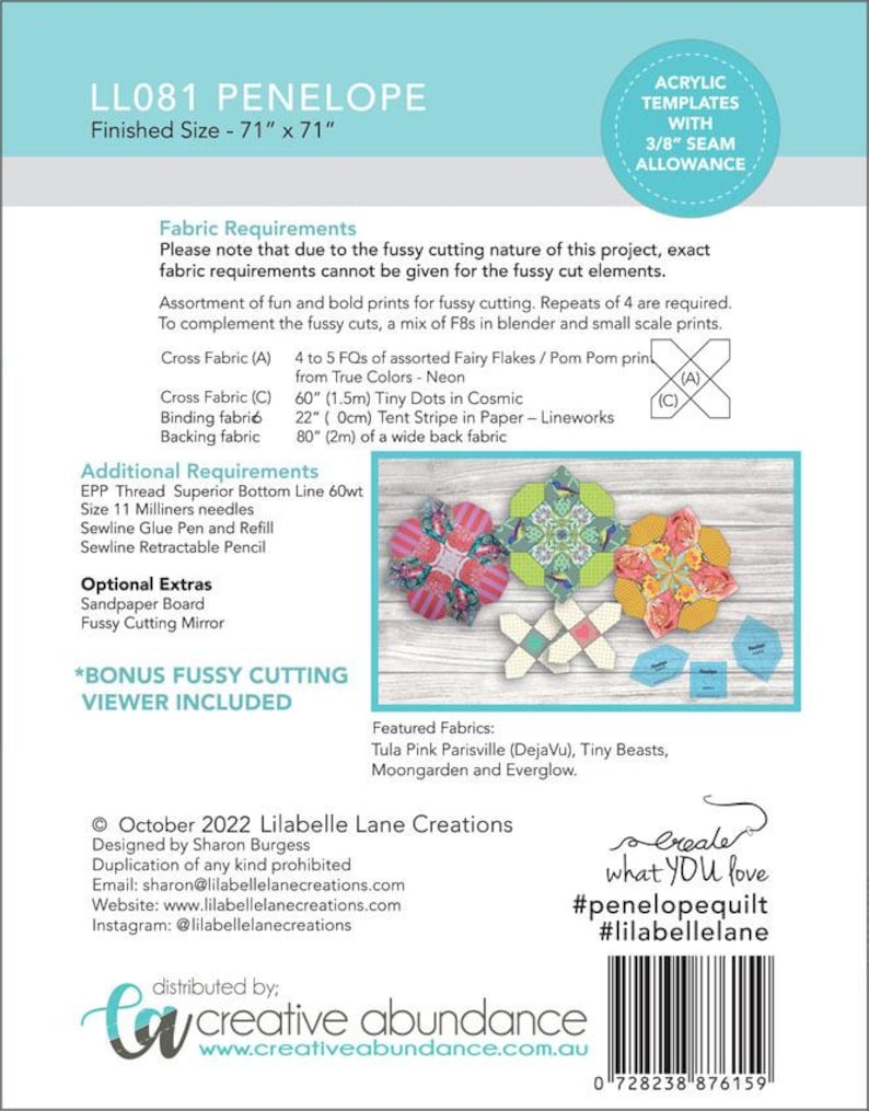 Penelope EPP Full Pattern Set - Etsy