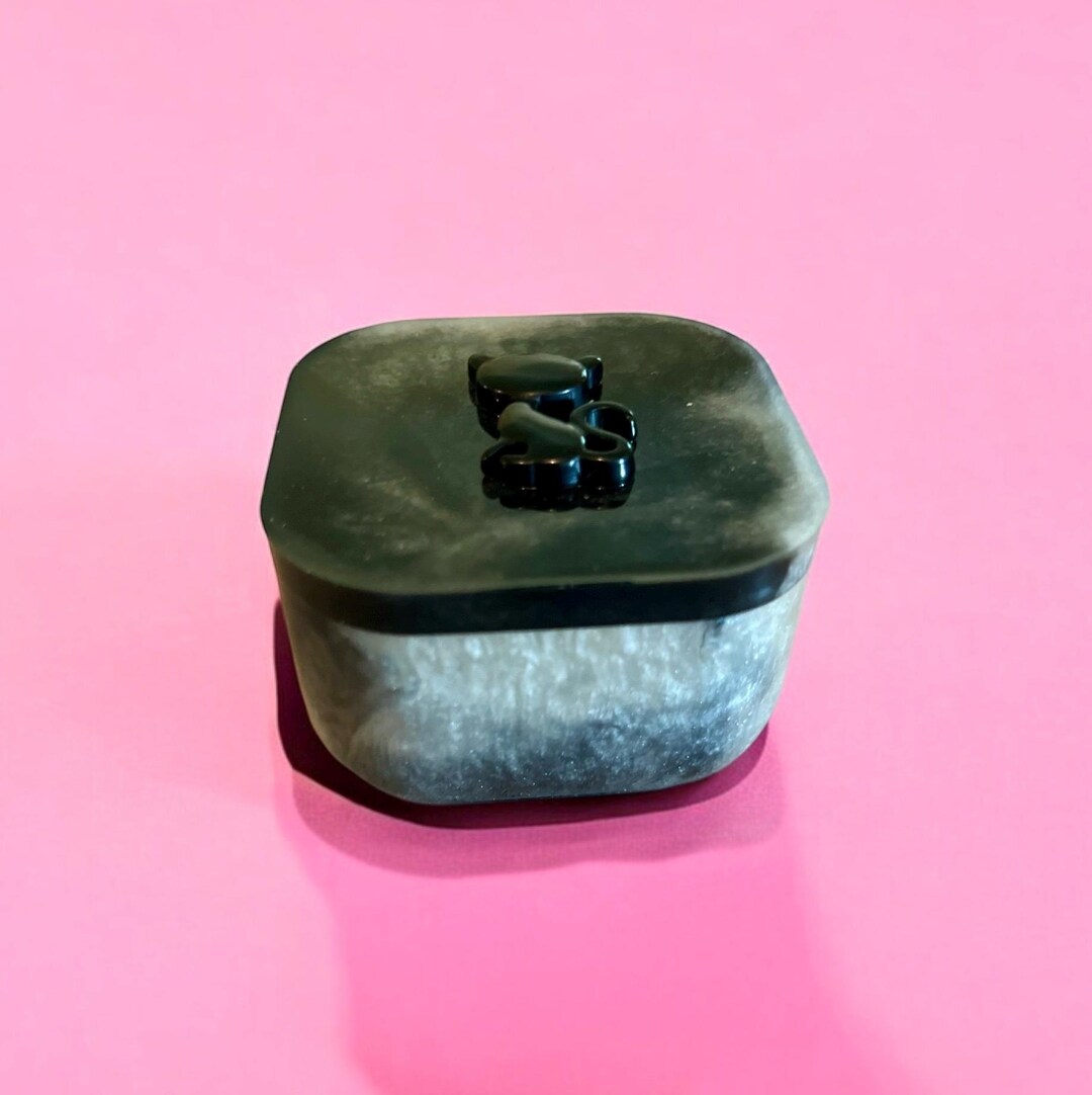 Black and White Kitty Cat Trinket Box Kiddie Treasure Storage Box ...