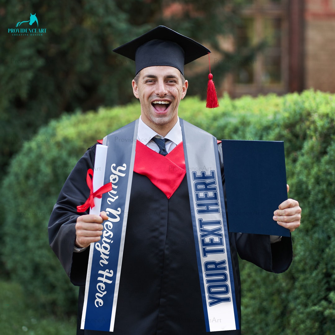 Customized Design for Your Graduation Stole, Personalized College Stole ...