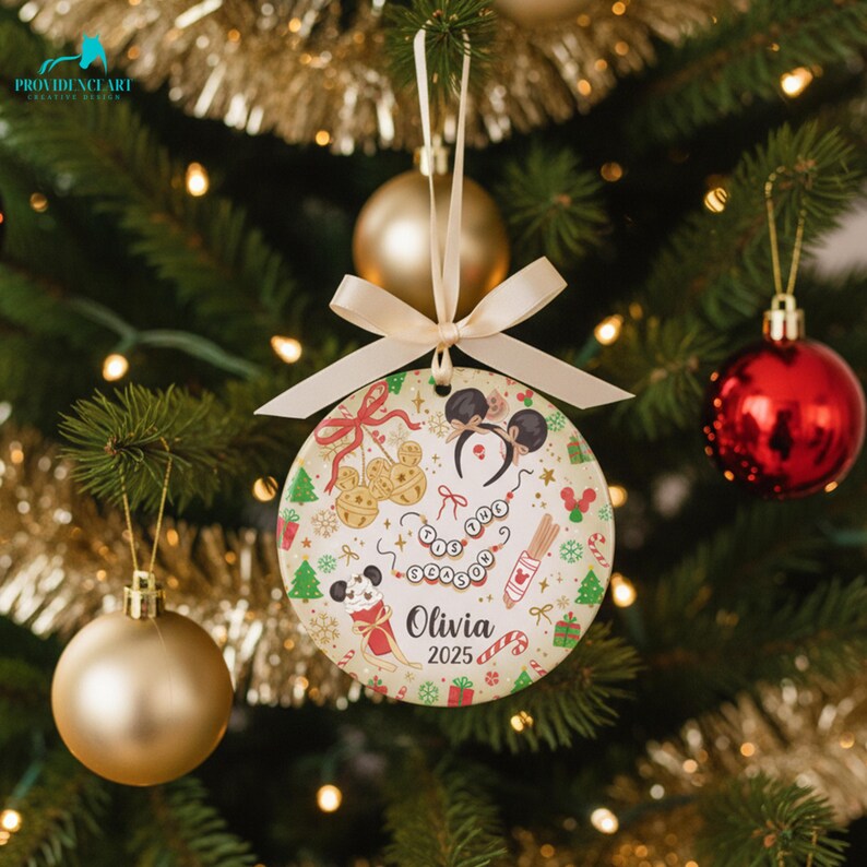 Personalized Mickey Mouse Christmas Ornament, Disney Family Trip ...