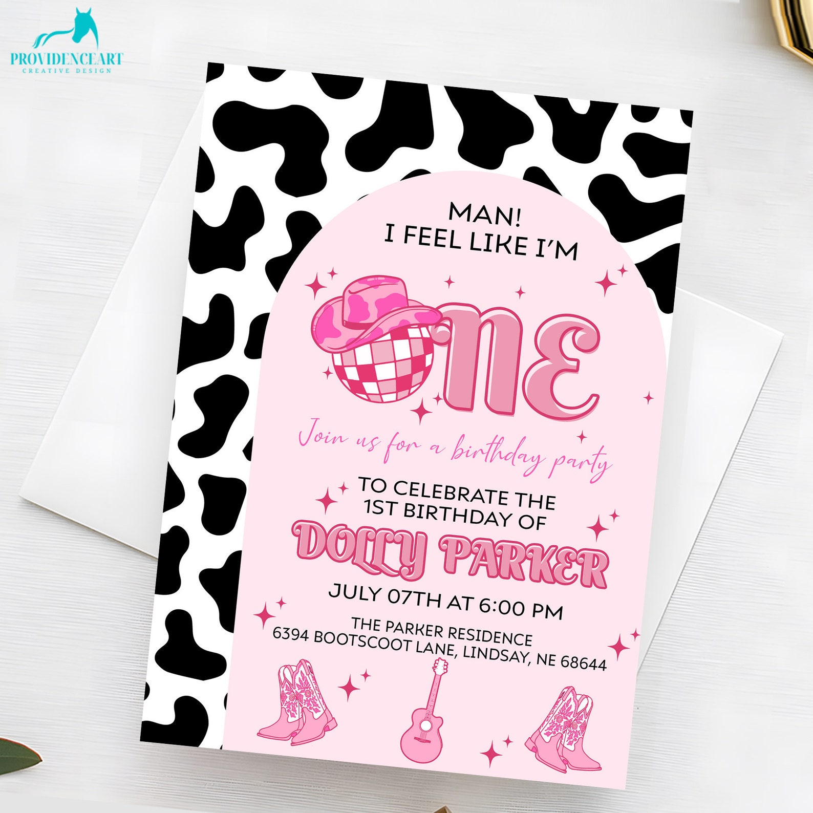 Editable Man! I Feel Like I'm One Birthday Invitation Template, Space ...