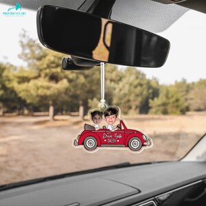 Personalized Babys Photo Car Ornament for Dad, Customized Drive Safe ...