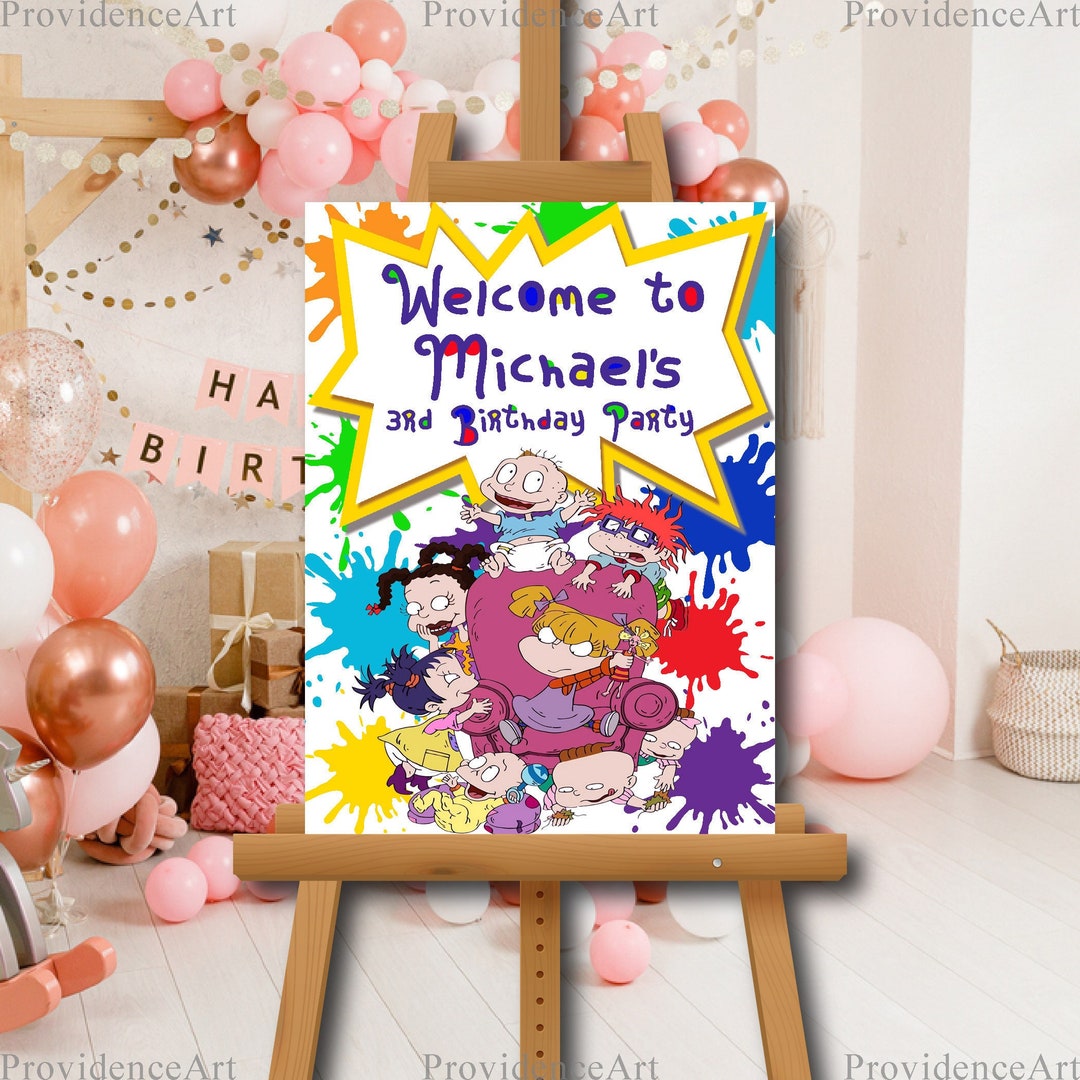 Rugrats Welcome Sign Rugrats Birthday Party Welcome Sign - Etsy Hong Kong