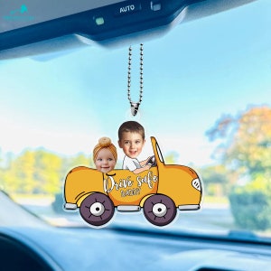 Fathers Day Gifts for Dad Papa, Personalized Drive Safe Daddy Hanging ...