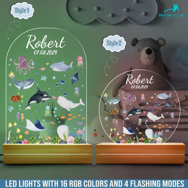 Kids Ocean Night Light - Etsy UK