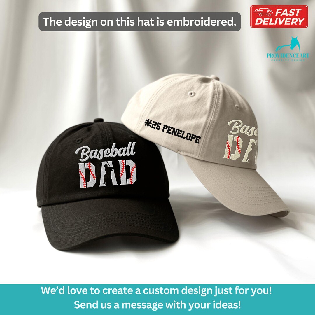 Embroidered Custom Baseball Hats, Personalized Baseball Cap for Men ...