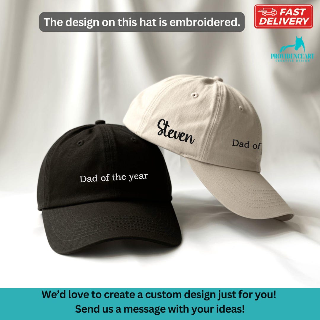 Custom Embroidered Hat for Men, Great Fathers Day Gift Idea, Dad of the ...