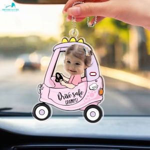 Custom Photo Drive Safe Daddy Ornament for Car, Personalized Funny ...