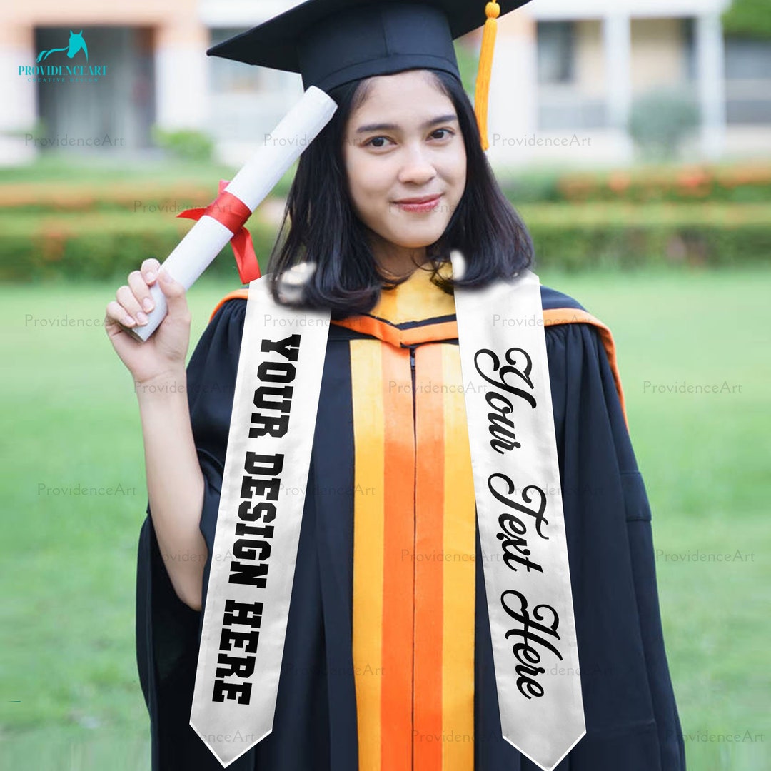 Customized Design for Your Graduation Stole, Personalized College Stole ...