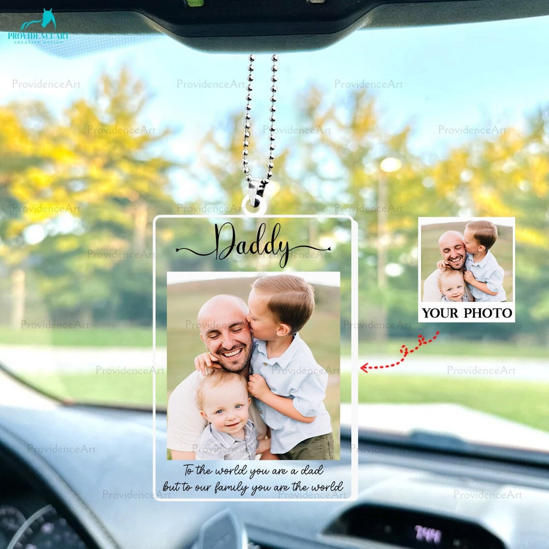 Personalized Photo Daddy and Son Ornament Gift for Dad, Customized ...