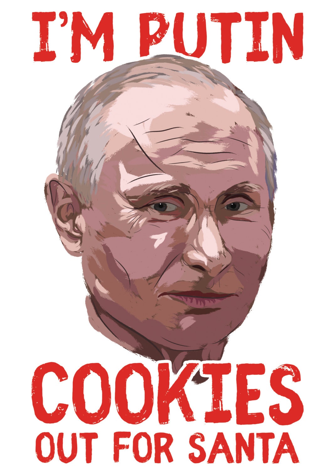I'm Putin Out Cookies for Santa Vladimir Putin Christmas Card - Etsy UK