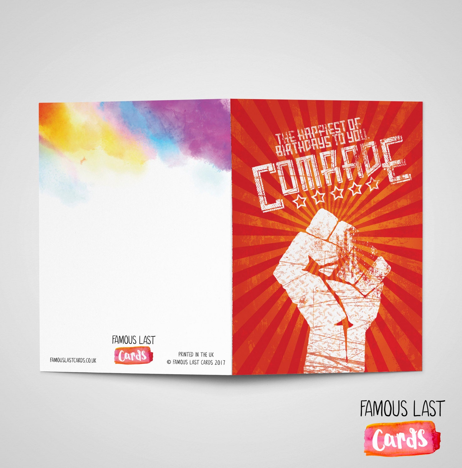 Happy Birthday Comrade Russian/soviet Propaganda Poster Style Cool ...