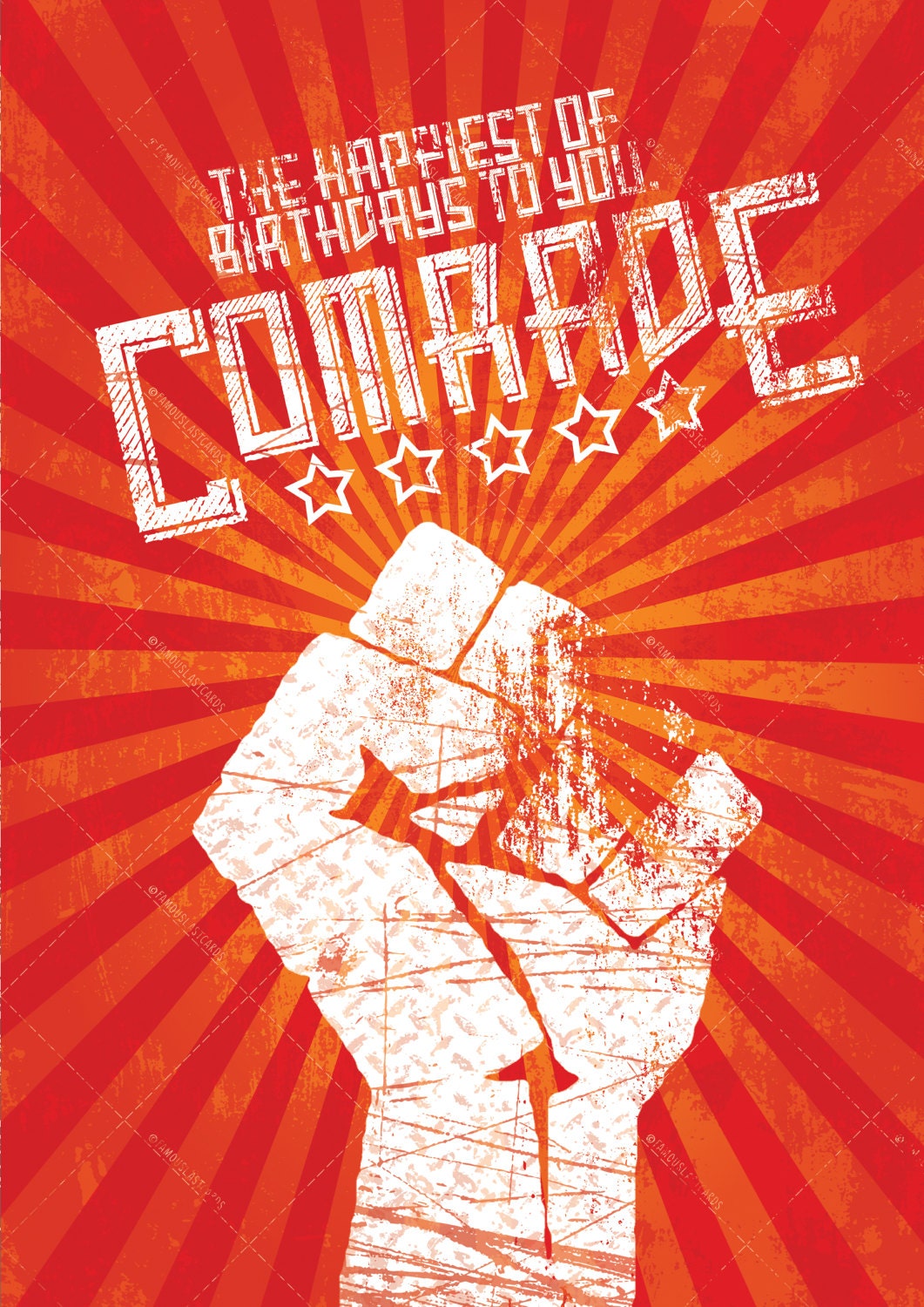 Happy Birthday Comrade Russian/Soviet Propaganda poster | Etsy