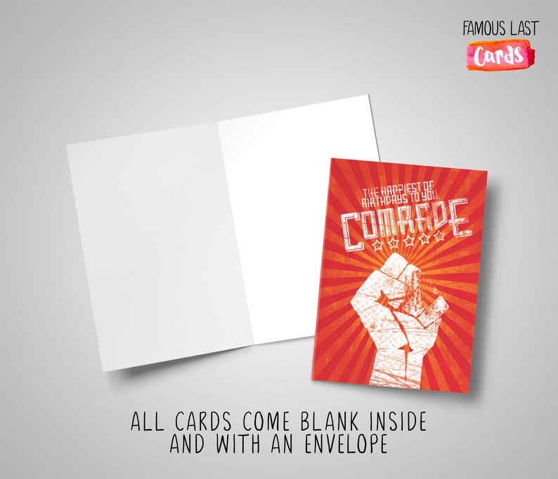 Happy Birthday Comrade Russian/soviet Propaganda Poster - Etsy