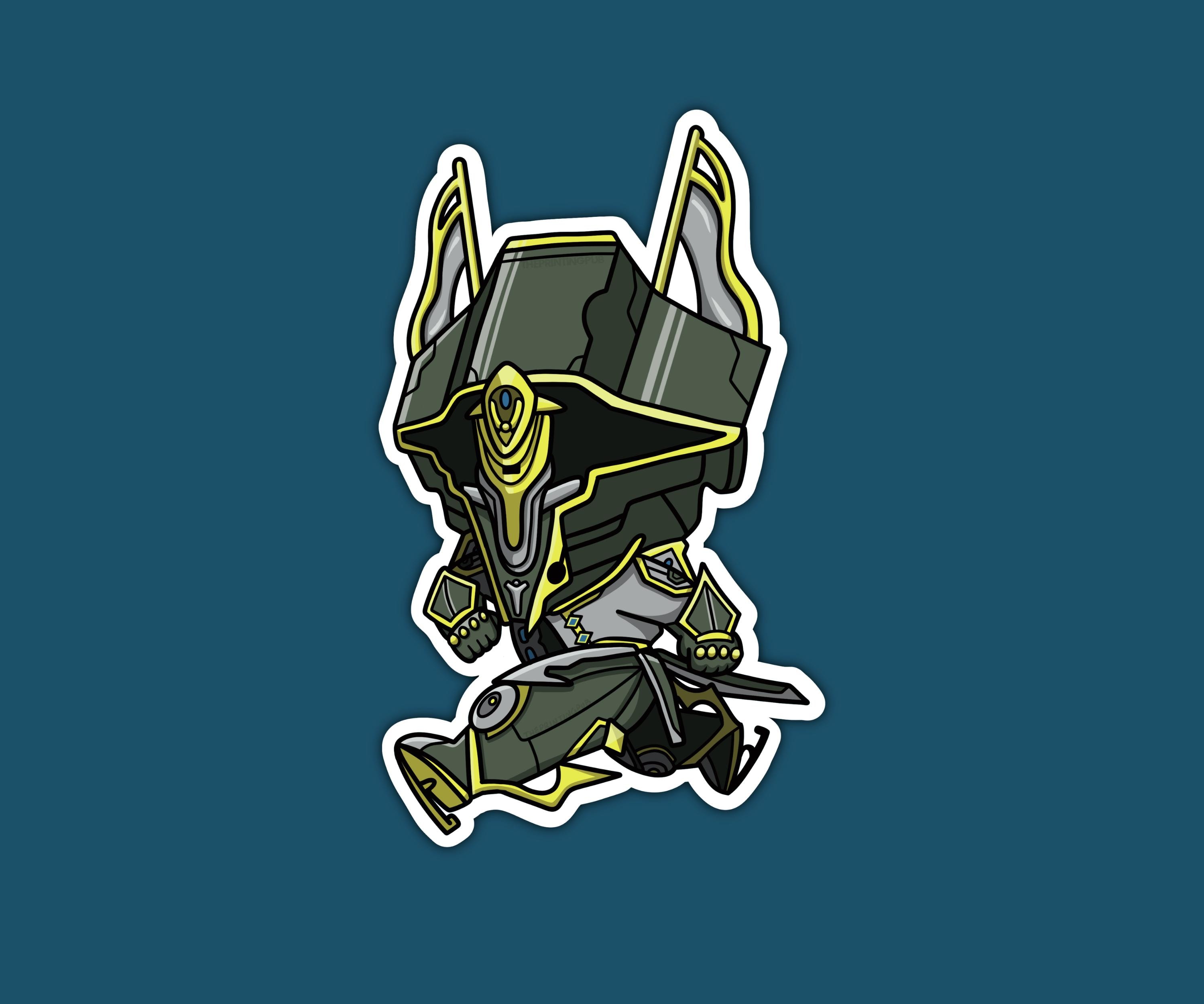 Warframe Inspired Gauss Prime, Water-resistant Die Cut Sticker - Etsy