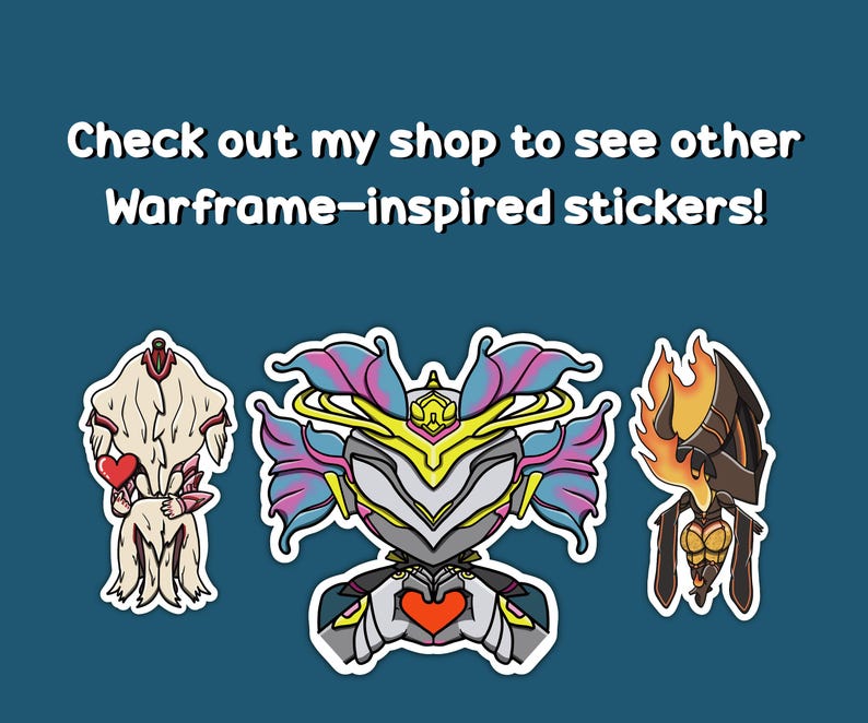 Warframe-inspired Sprodling Nokko Mushrooms, Water-resistant Die Cut ...