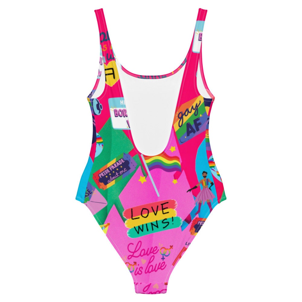 Pride Born This Way Love Is Love One-Piece Swimsuit