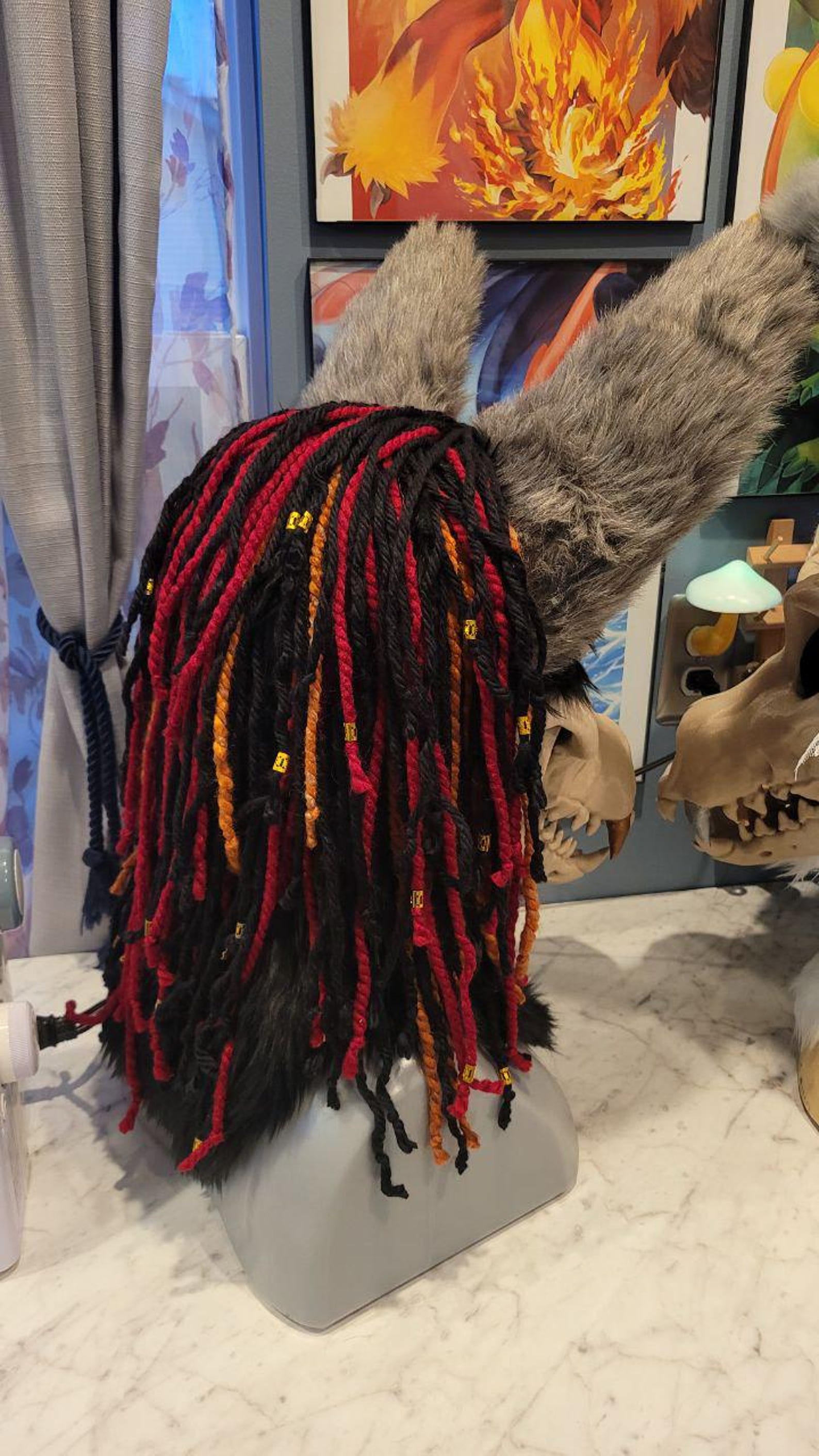 Lace-wing Skullie 'dusk' Furry Fursuit Partial Cosplay Costume - Etsy