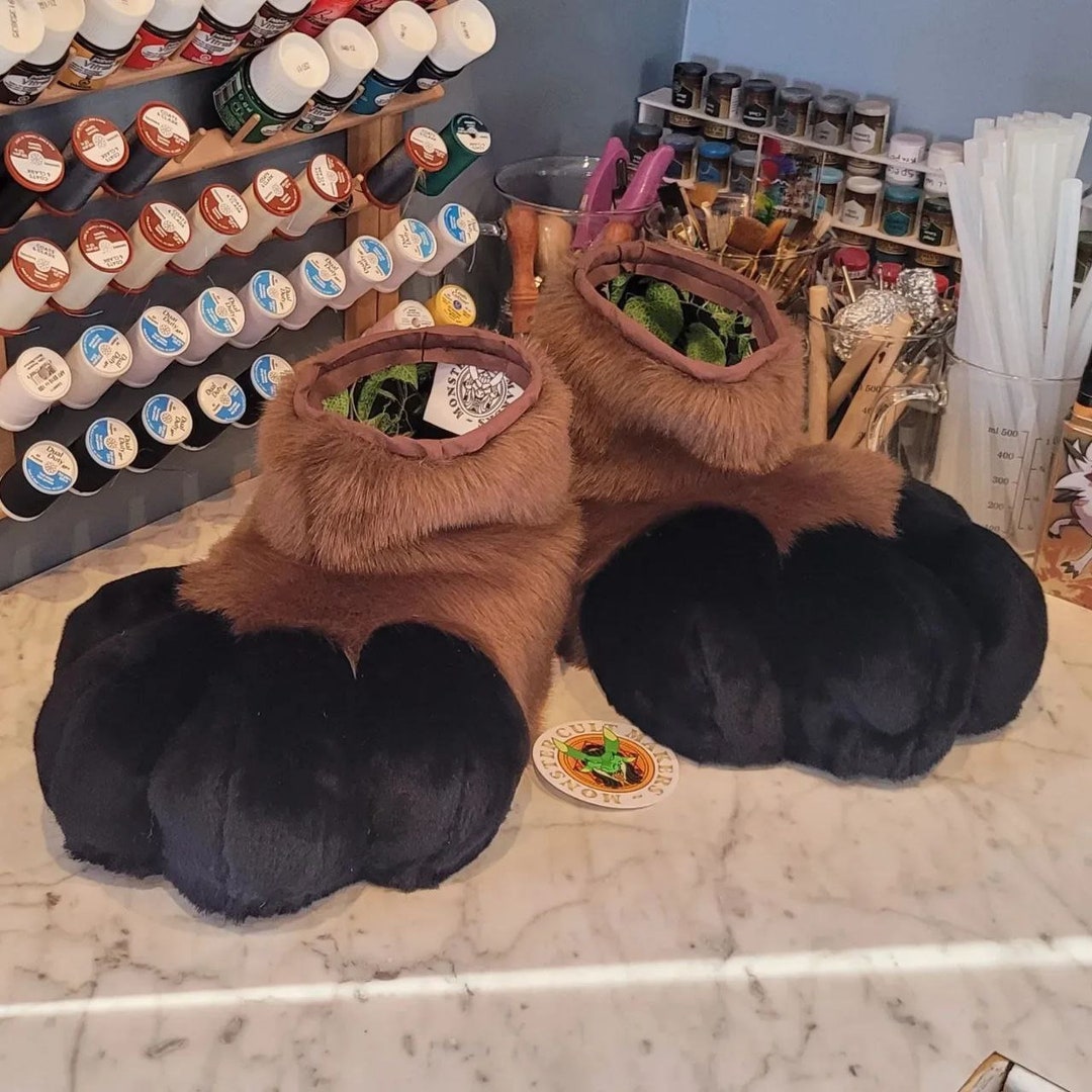 Brown and Black Fursuit Furry Feetpaws Paws - Etsy