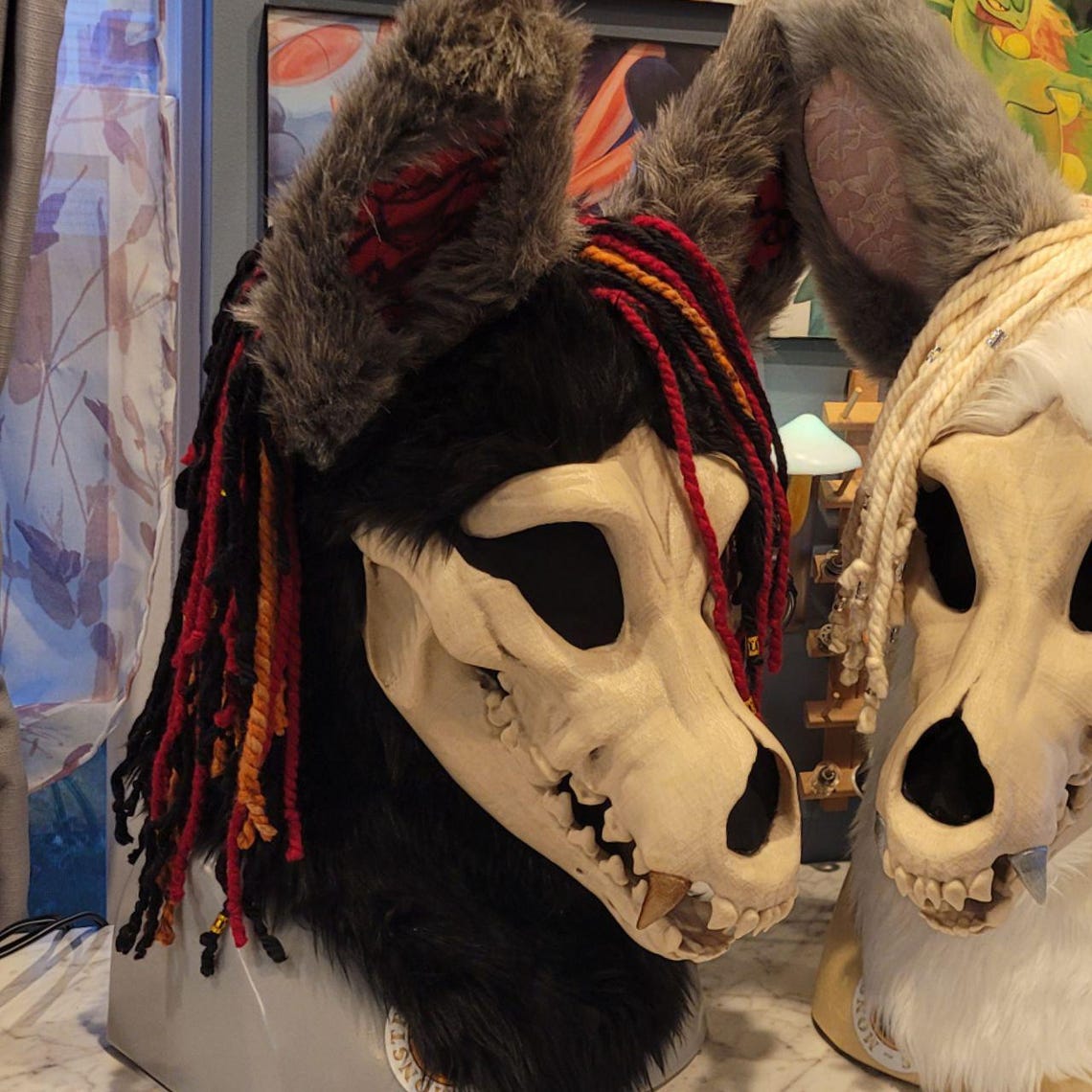 Lace-wing Skullie 'dusk' Furry Fursuit Partial Cosplay Costume - Etsy