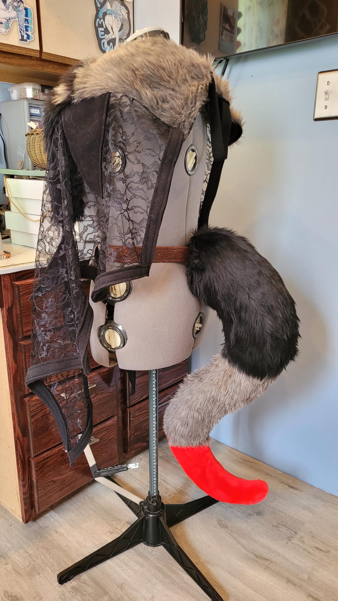 Lace-wing Skullie 'dusk' Furry Fursuit Partial Cosplay Costume - Etsy