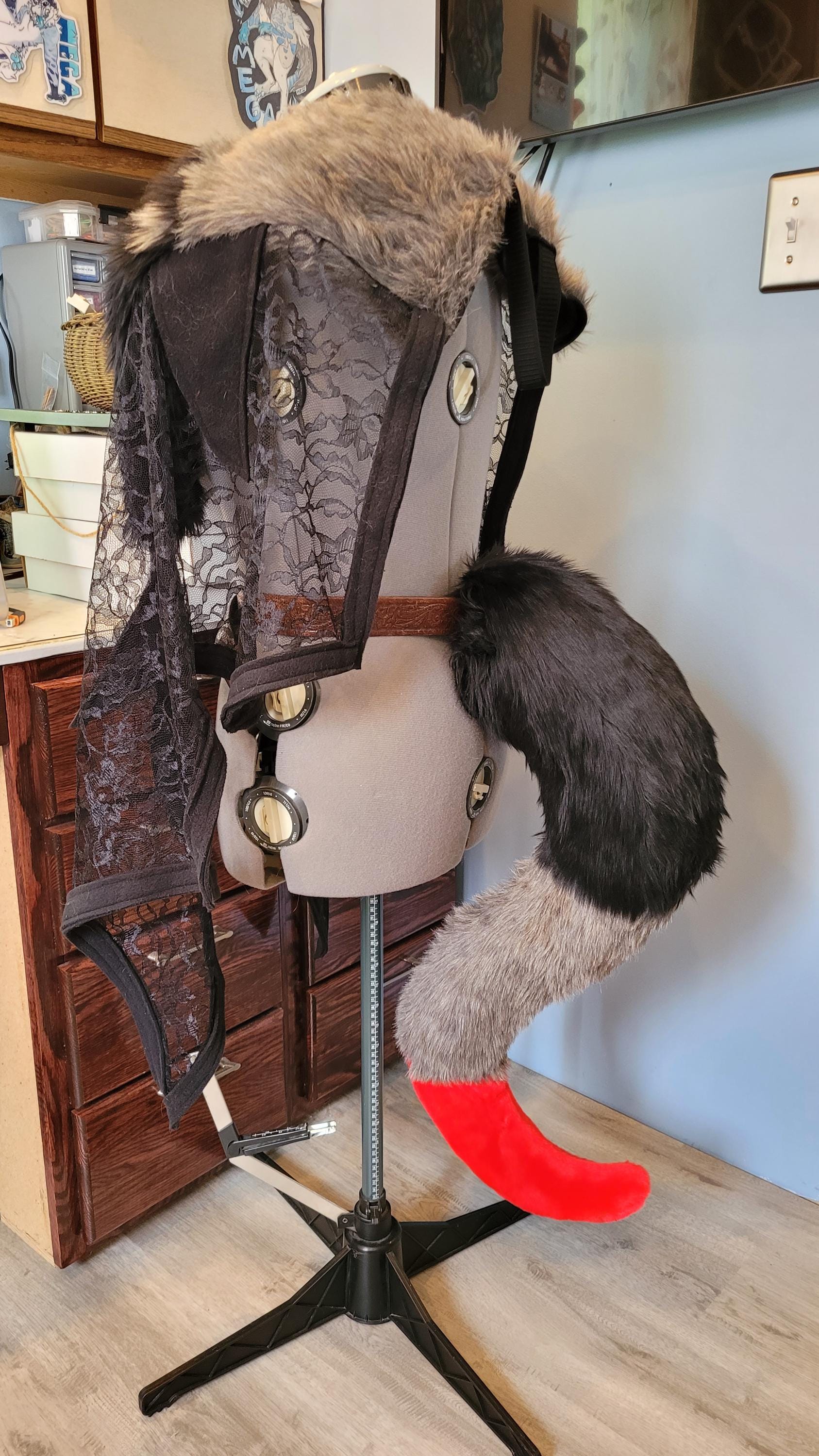 Lace-wing Skullie 'dusk' Furry Fursuit Partial Cosplay Costume - Etsy