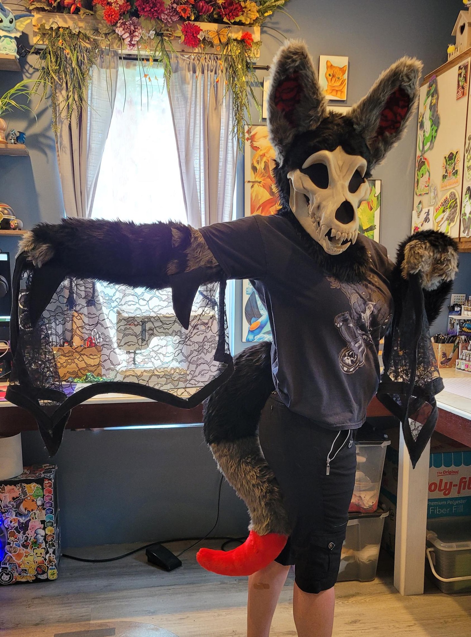 Lace-wing Skullie 'dusk' Furry Fursuit Partial Cosplay Costume - Etsy