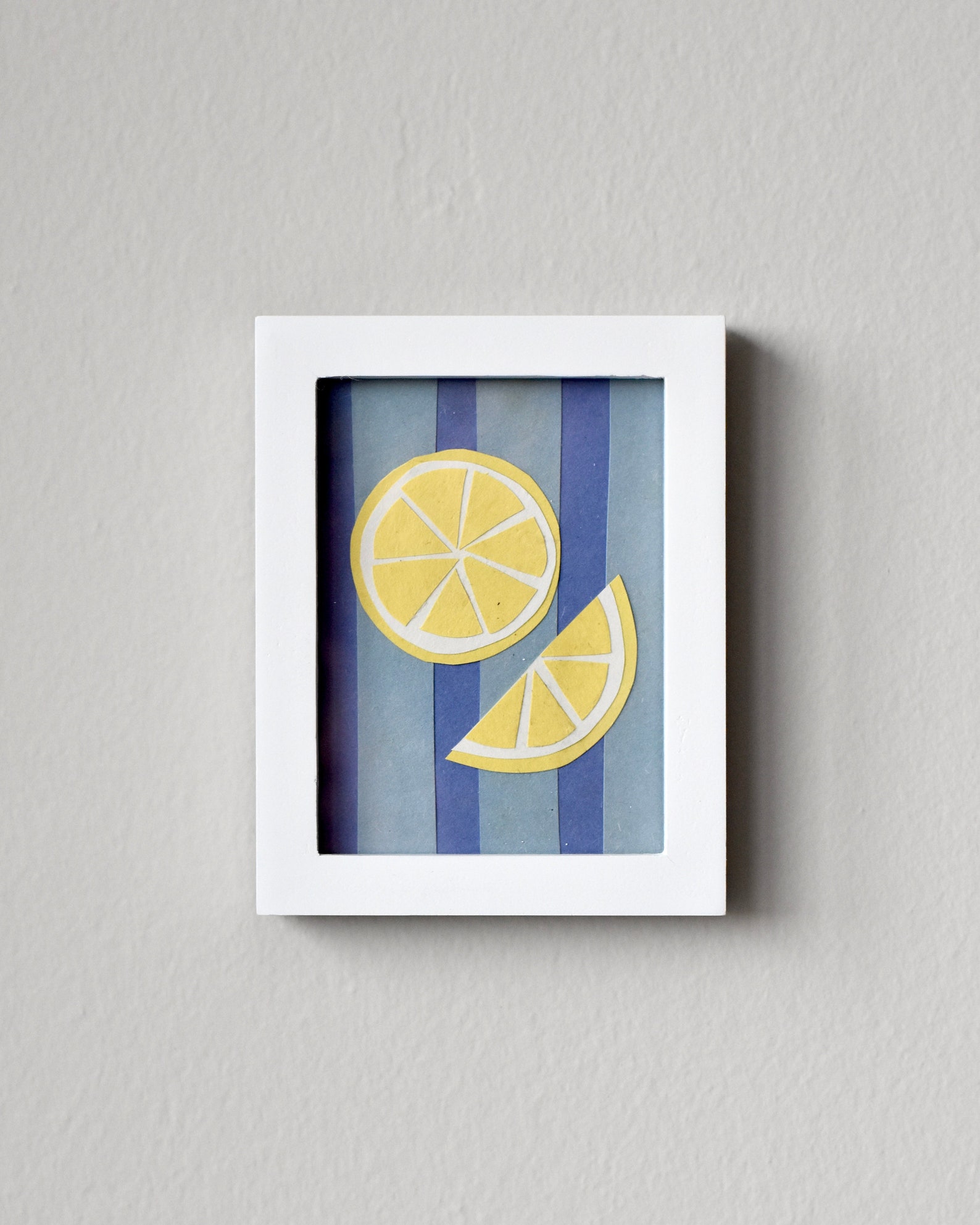 Lemon Cut Paper Art | Handmade to Order - Etsy