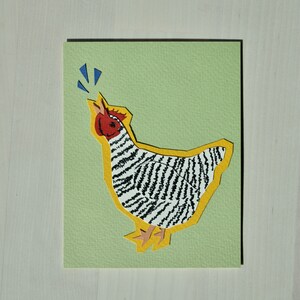 Chicken Cut Paper Art | Handmade to Order - Etsy