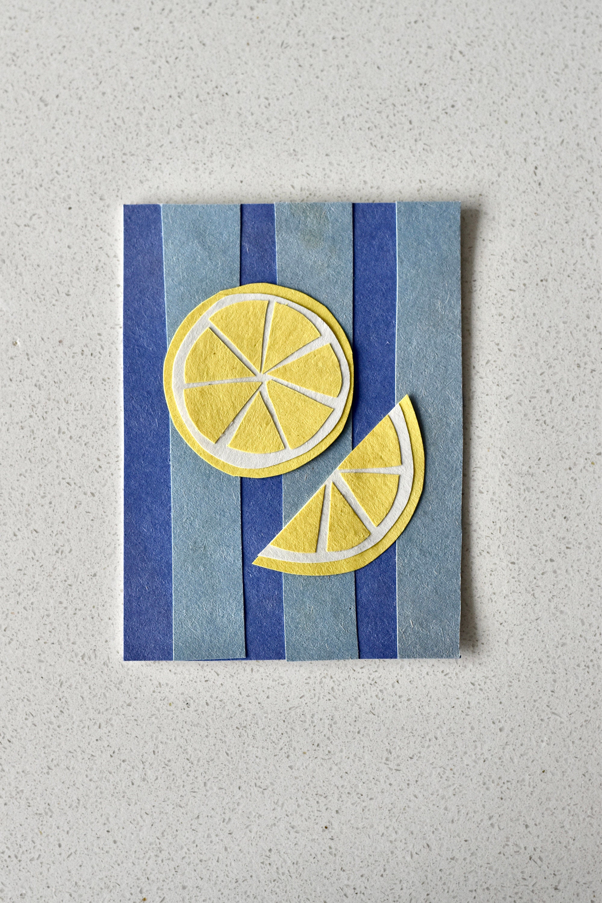Lemon Cut Paper Art | Handmade to Order - Etsy