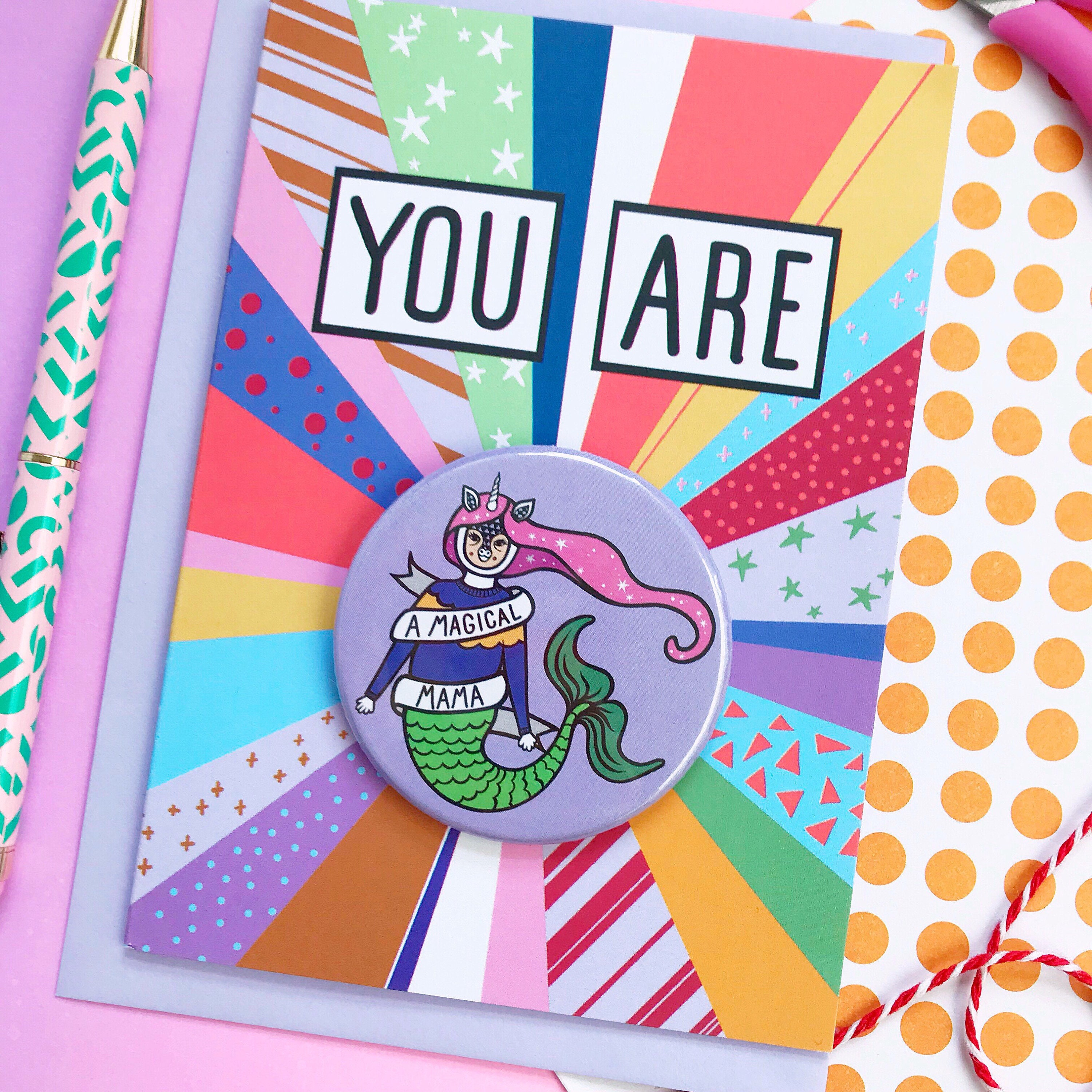 Unicorn Mermaid Mothers Day Card Magical Mama Special - Etsy UK