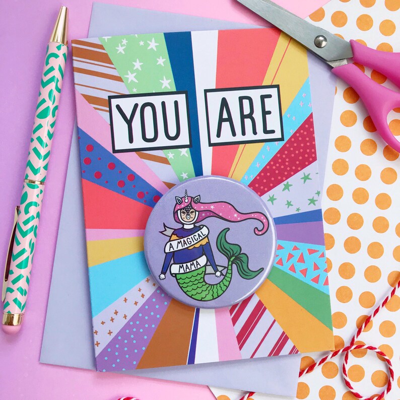 Unicorn Mermaid Mothers Day Card Magical Mama Special - Etsy UK