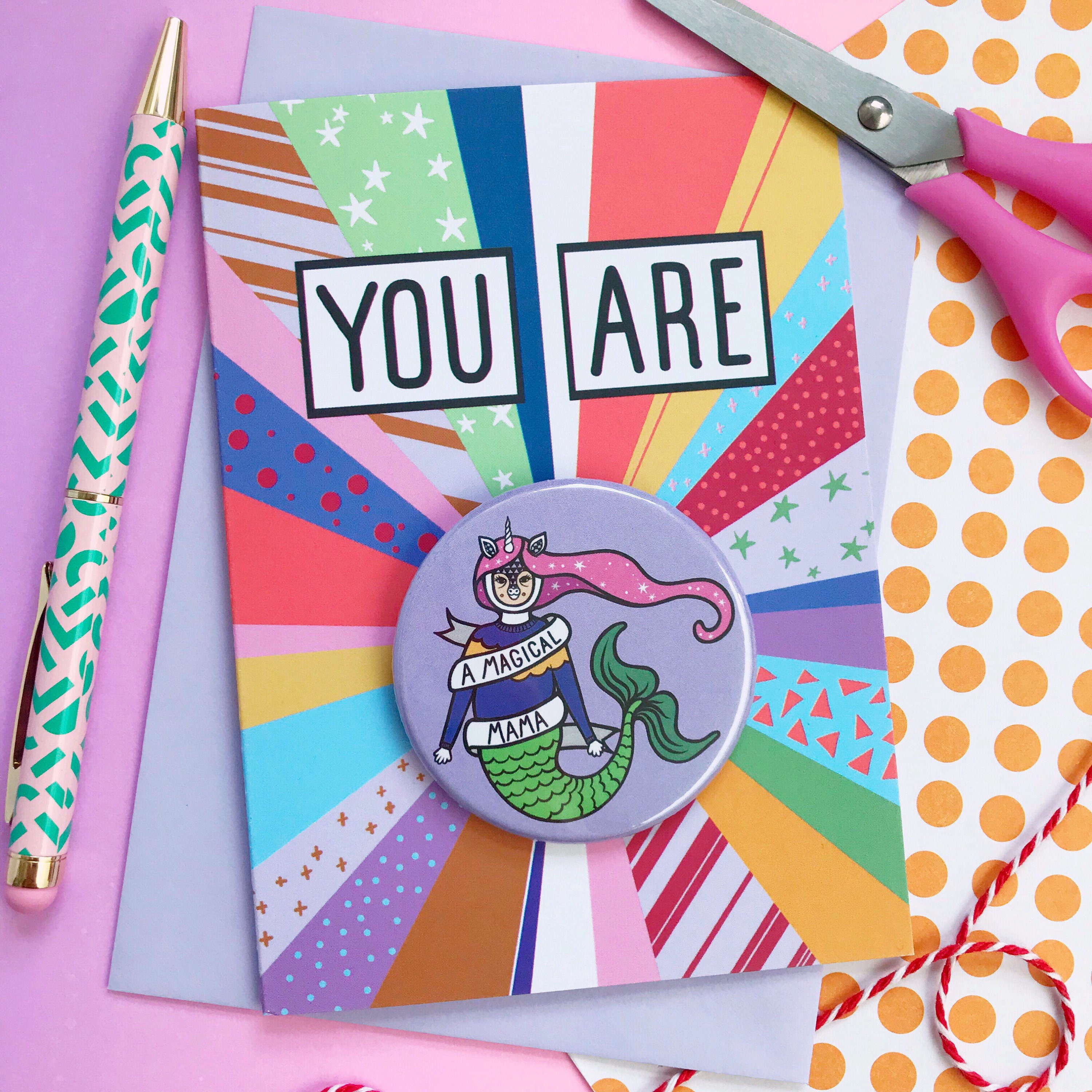 Unicorn Mermaid Mothers Day Card Magical Mama Special - Etsy UK