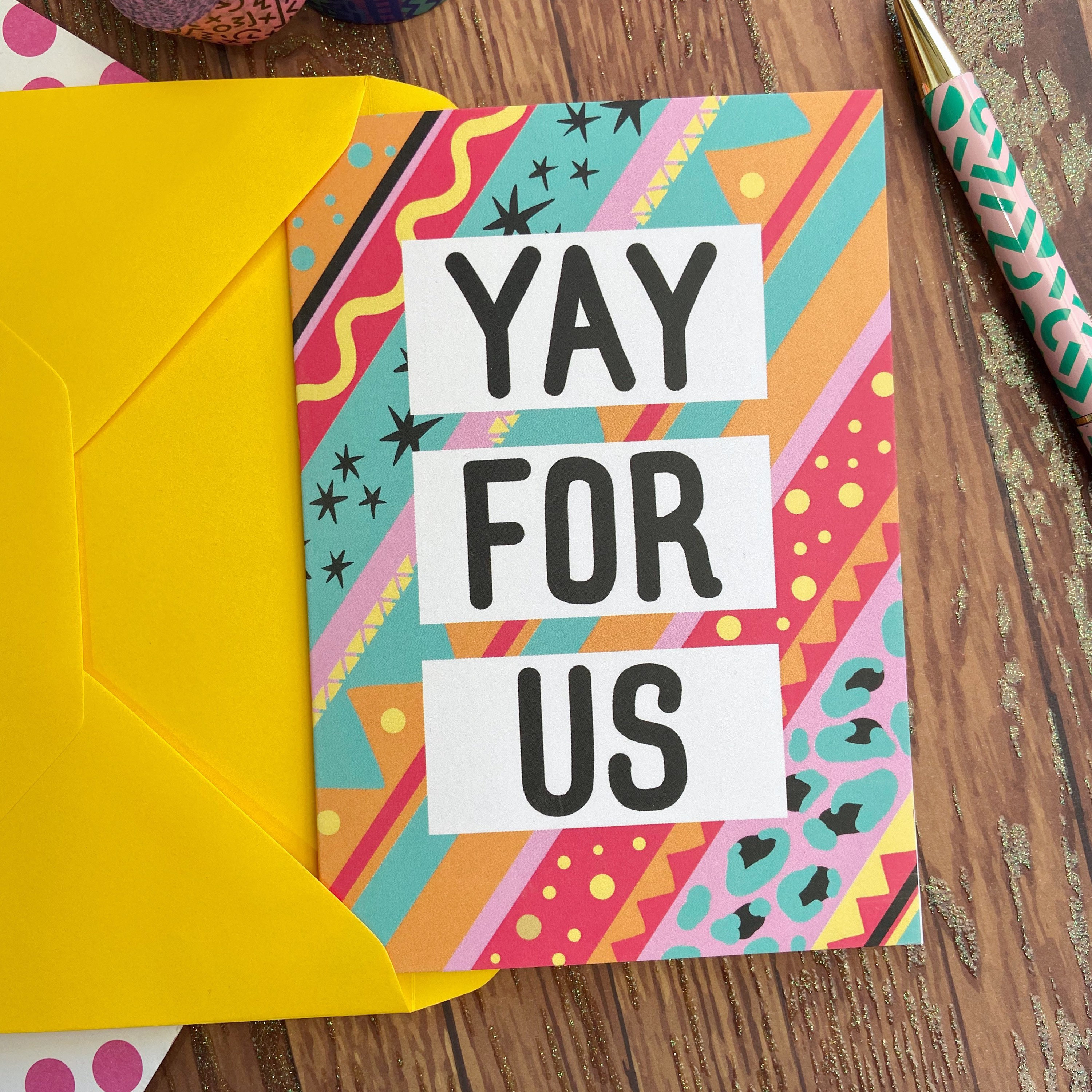 Yay For Us Card Día de San Valentín Relación Amigo - Etsy España