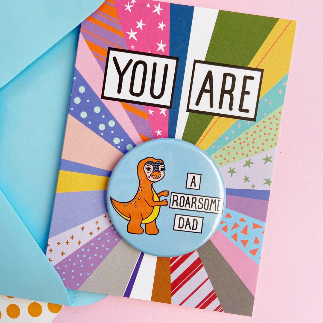 Fathers Day Card You Are A Roarsome Dad Dinosaur - Etsy
