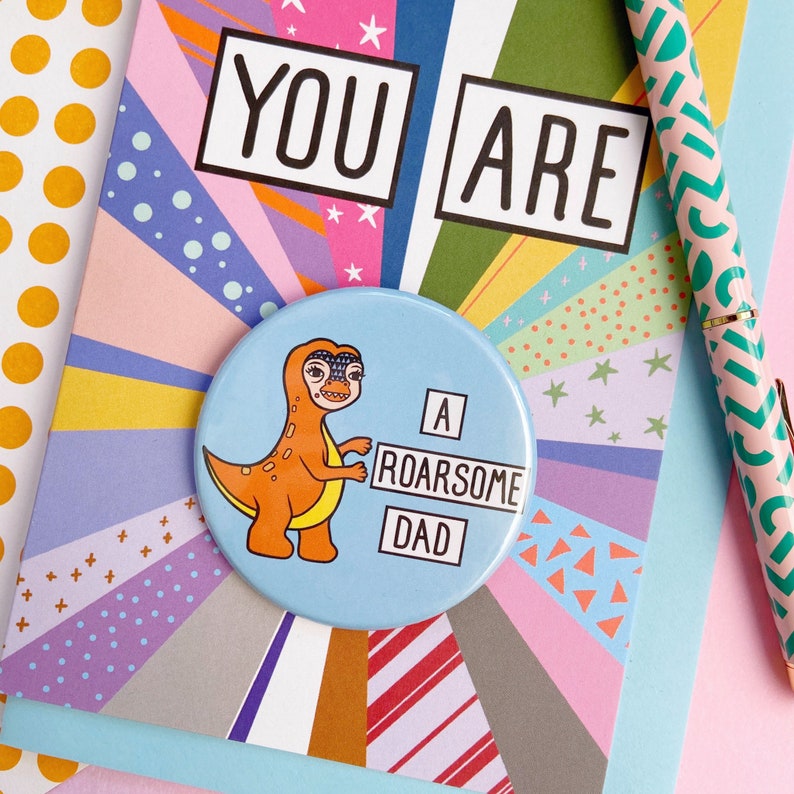 Fathers Day Card You Are A Roarsome Dad Dinosaur - Etsy