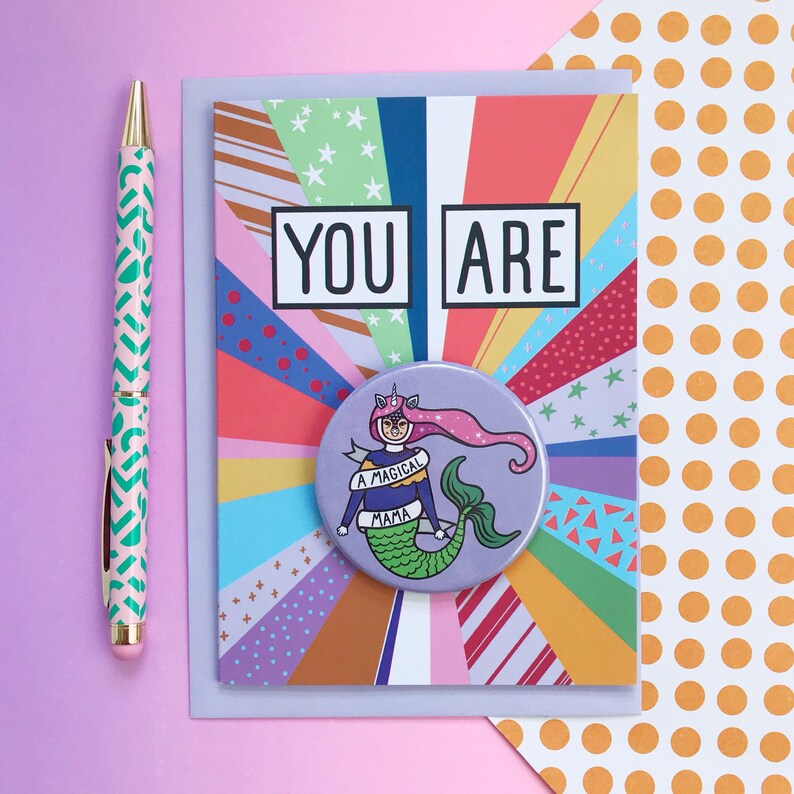 Unicorn Mermaid Mothers Day Card Magical Mama Special - Etsy UK