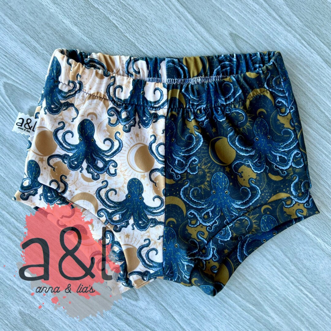 Sealestial Octopus Shorties new Elastic Band 3T RTS - Etsy