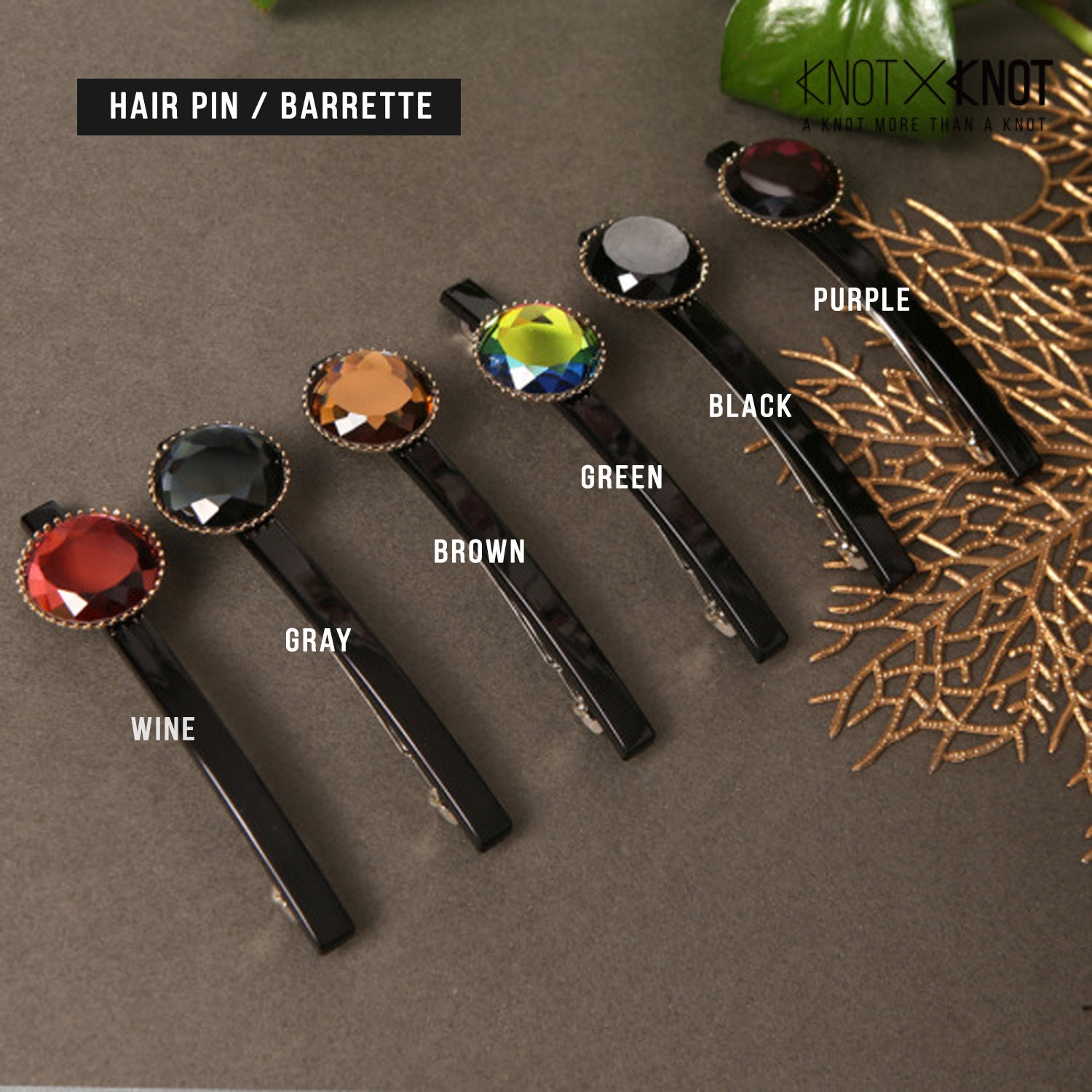 Cut Crystal Color Hair Pins Hair Ties Hairband Hairtie | Etsy