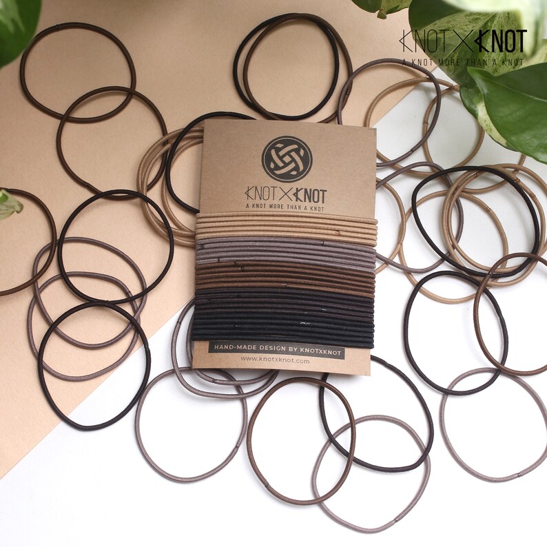 Thin Seamless Stretchy Elastics/20pcs Set/creasless Hair - Etsy