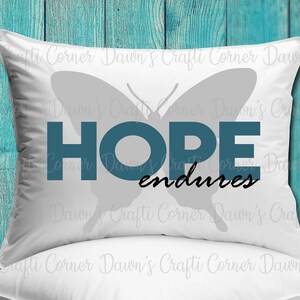 Hope Svg; Hope Endures; Butterfly Svg; Hope Butterfly; Hope: Hope Shirt ...