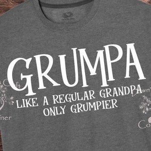 Grandpa Shirt Svg; Shirt for Grandpa; Grumpa; Grumpy Shirt; Funny Shirt ...