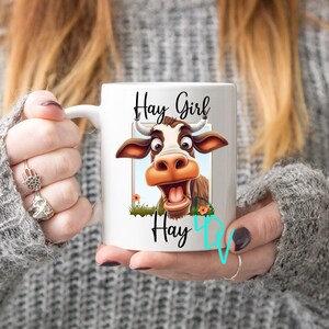 Funny Cow "hay Girl Hay" PNG - Sublimation Design (digital Download) - Etsy