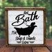 Bathroom Sign; Rustic Bathroom Sign Svg; Hot Bath Svg; Bathtub Svg ...