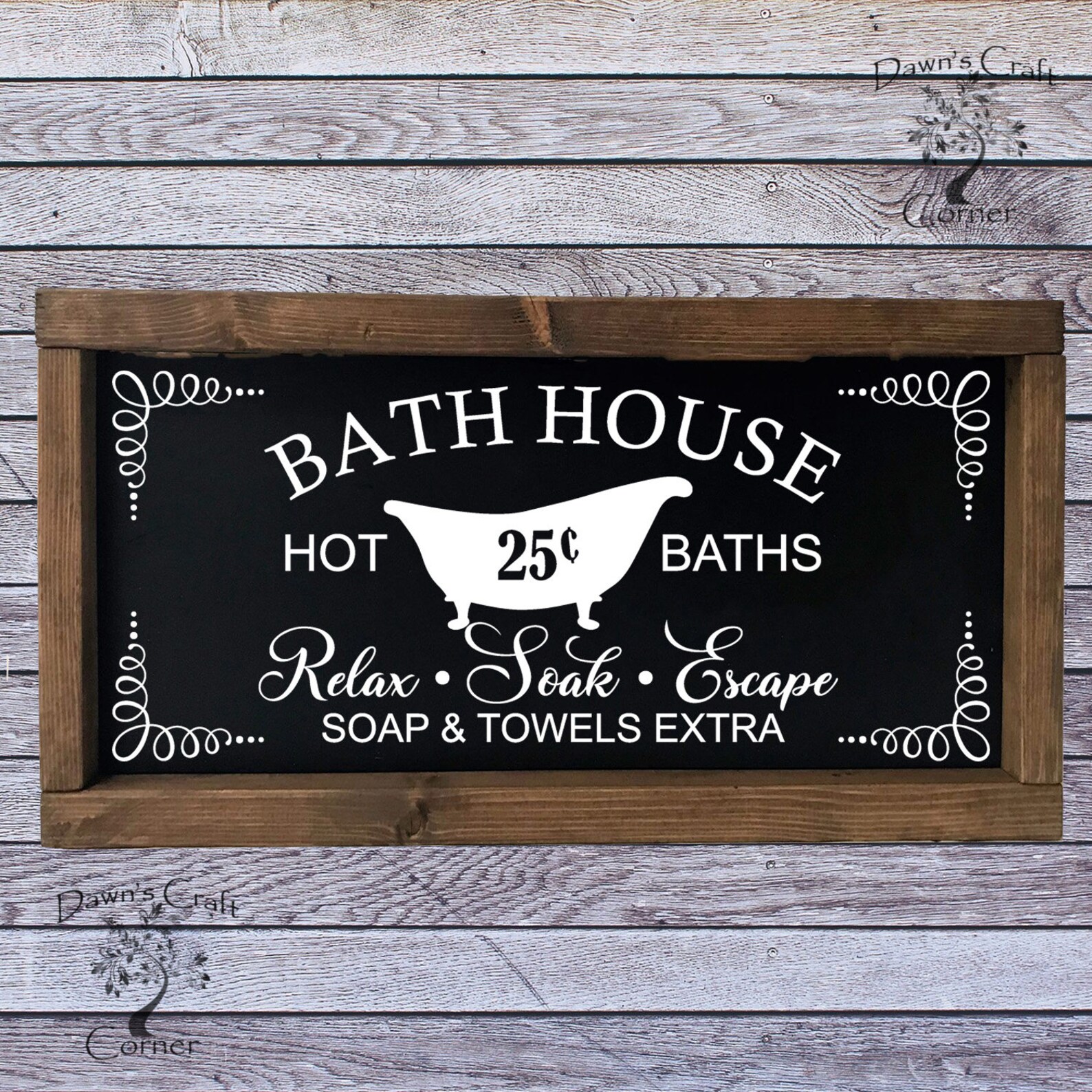 Bathroom Sign Rustic Bathroom Sign Svg Bath House Svg | Etsy