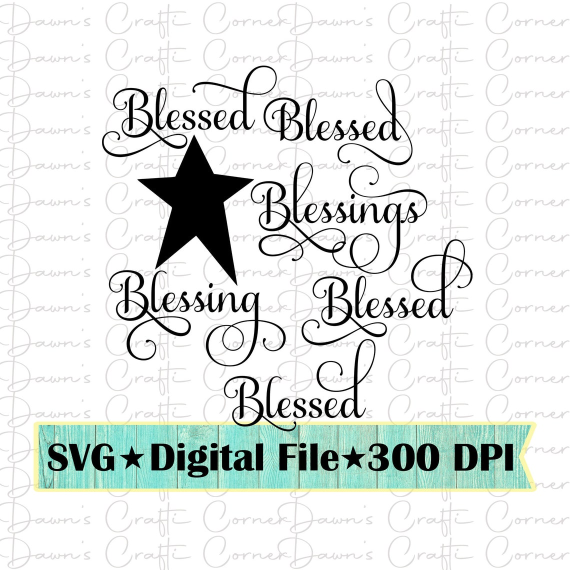 Blessed Svg Blessed Blessing Tissue Jar Decal Blessed - Etsy