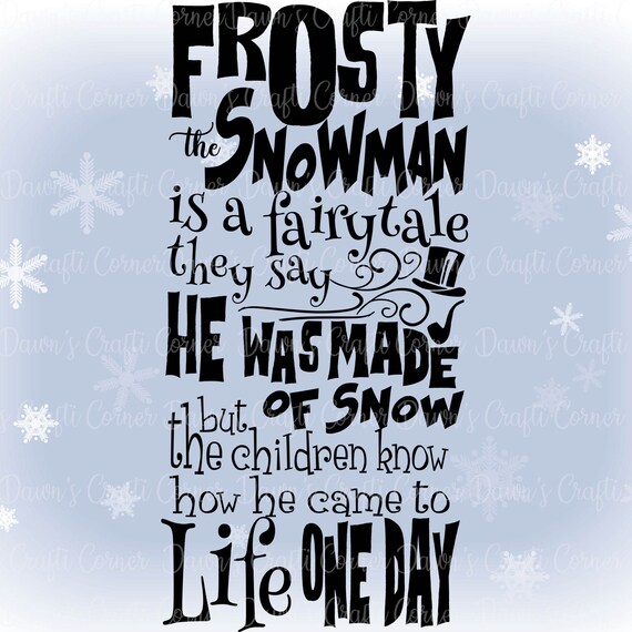 Frosty The Snowman Quote