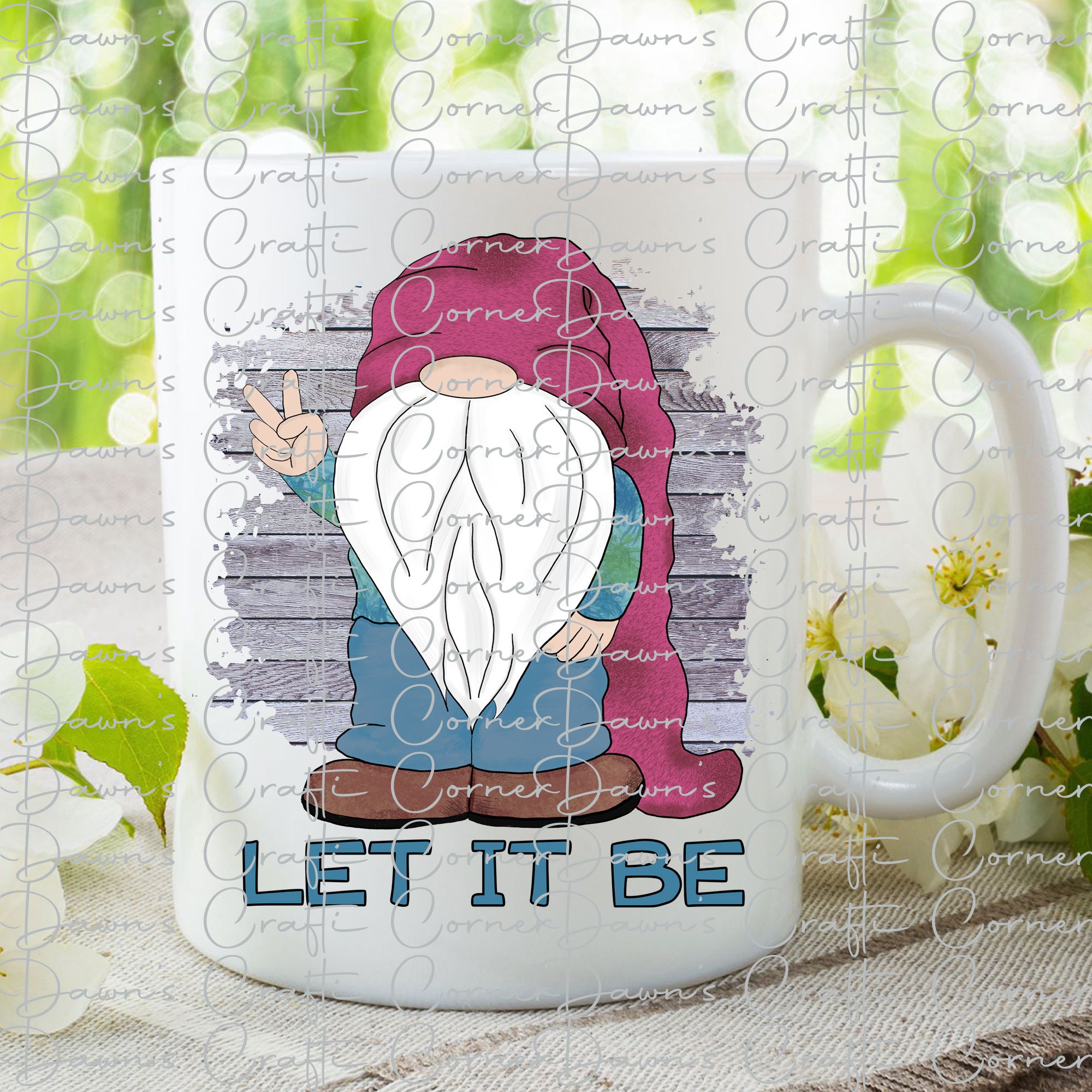 Let It Be Png Peace Gnome Gnome Png Let It Be Gnome Gnome - Etsy