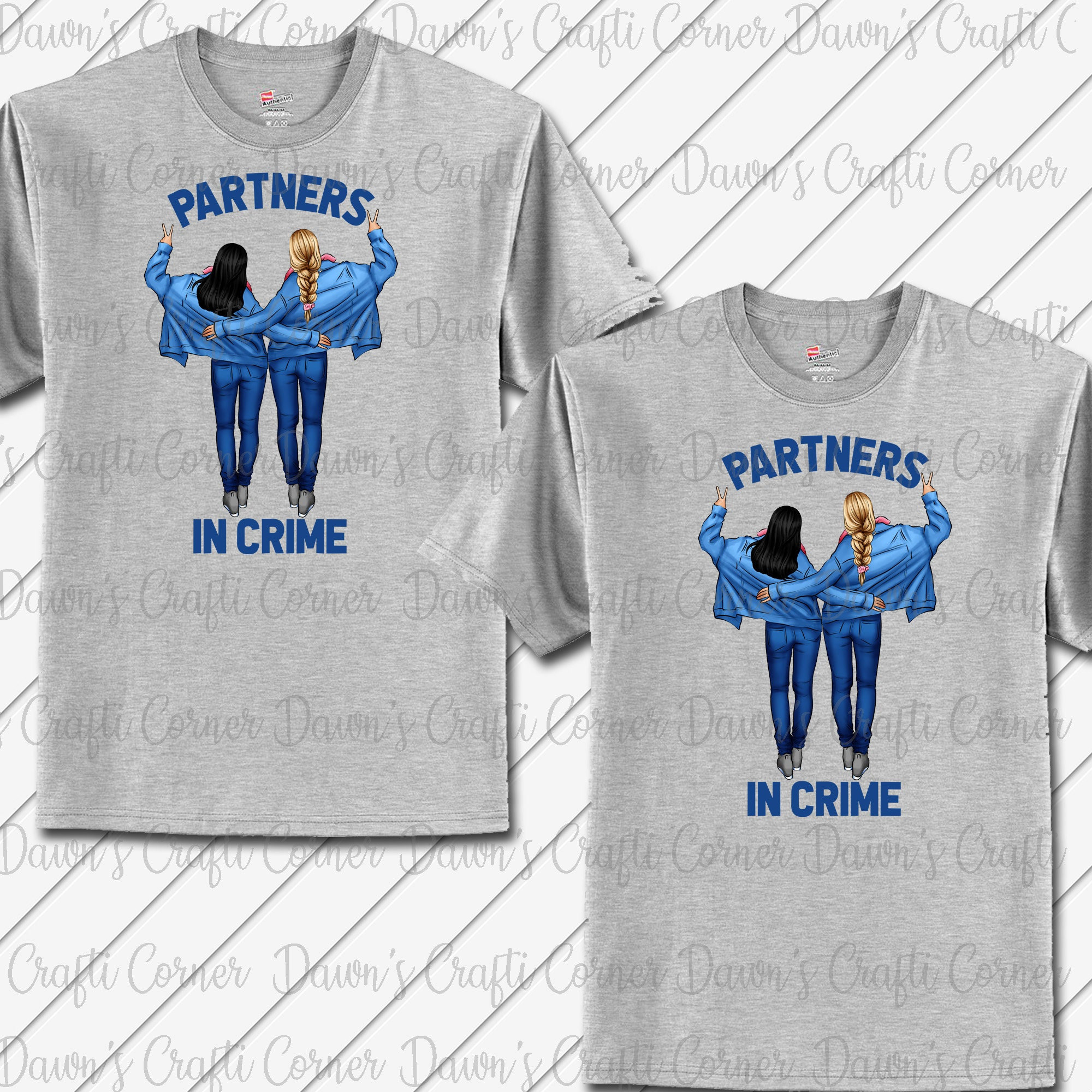Partners in Crime Png Best Friends Png Partners in Crime | Etsy